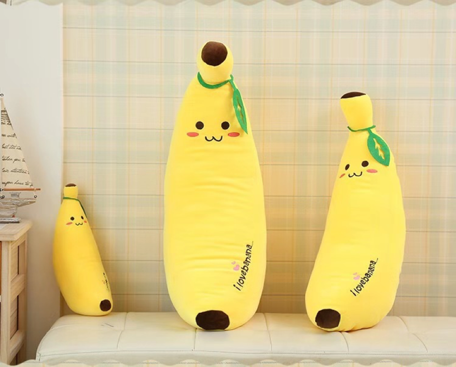 Soft and Long Banana Plushie 35-80CM – Cute Plushie Friends